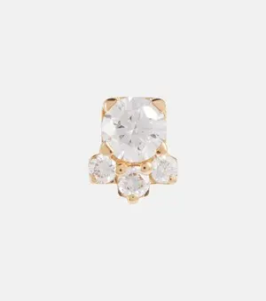 Sophie Bille Brahe River Trois 18kt Single Earring With Diamonds - Gold