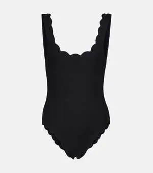 Marysia Palm Springs Scalloped Swimsuit - Black