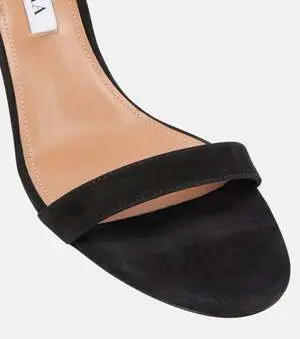 AQUAZZURA So Nude 85 Suede Slingback Sandals