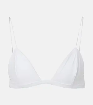 Jade Swim Micro Perfect Match Bikini Top - White