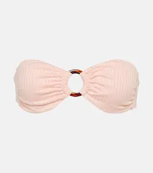 Melissa Odabash Brisbane Bandeau Bikini Top - Pink