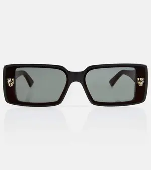 Cartier Panthère De Rectangular Sunglasses - Black