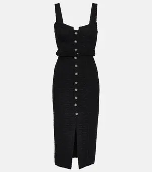 SELF-PORTRAIT Boucle Midi Dress