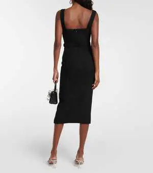 SELF-PORTRAIT Boucle Midi Dress