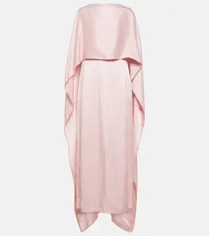 Gabriela Hearst Caped Silk Gown - Pink