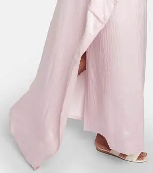 Gabriela Hearst Caped Silk Gown