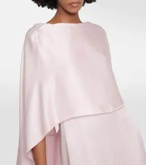 Gabriela Hearst Caped Silk Gown