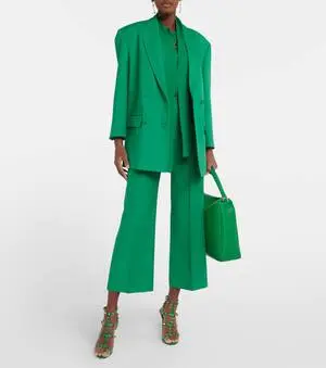 Valentino Garavani Crepe Couture Double-breasted Blazer