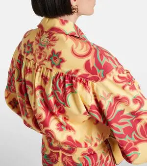 Etro Printed Cotton And Silk Maxi Dress