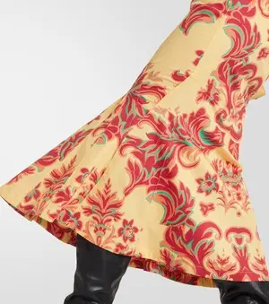 Etro Printed Cotton And Silk Maxi Dress