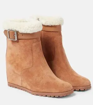 Simkhai Avery Suede Wedge Ankle Boots