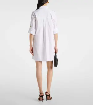 Veronica Beard Saude Mini Shirtdress - White