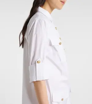 Veronica Beard Saude Mini Shirtdress - White