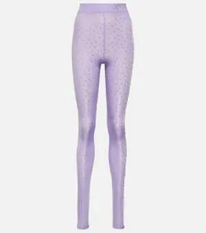 Alex Perry Crystal-embellished Tights