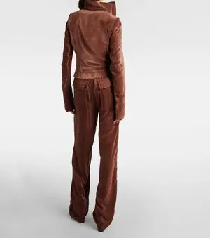 Rick Owens Velvet Jacket - Brown