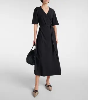 Max Mara Leather-trimmed Slingback Flats