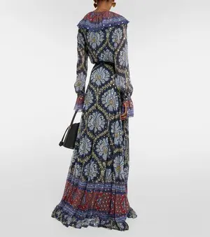 Etro Paisley Silk Jacquard Maxi Skirt