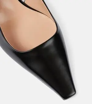 GIANVITO ROSSI Lindsay 55 Patent Leather Slingback Pumps