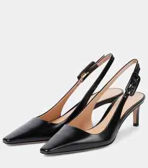 GIANVITO ROSSI Lindsay 55 Patent Leather Slingback Pumps