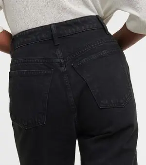 Khaite Danielle High-rise Straight Jeans - Black