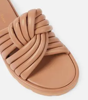GIANVITO ROSSI Ottavia Leather Slides