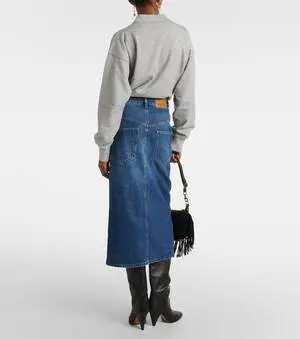 MARANT ETOILE Vandy Denim Midi Skirt