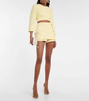 Zimmermann Hide Tide Striped Crop Top