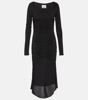 Isabel Marant Étoile Laly Ruched Jersey Midi Dress