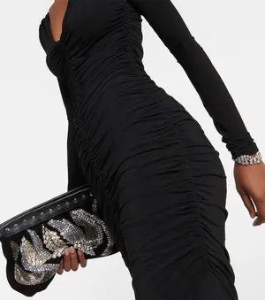 Isabel Marant Étoile Laly Ruched Jersey Midi Dress