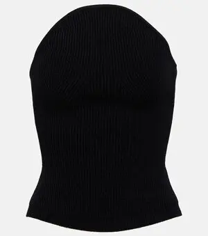 Khaite Jericho Rib-knit Bustier