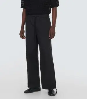 Commas Cotton-blend High-rise Trousers