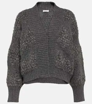 Brunello Cucinelli Wool, Cashmere, And Silk Cardigan