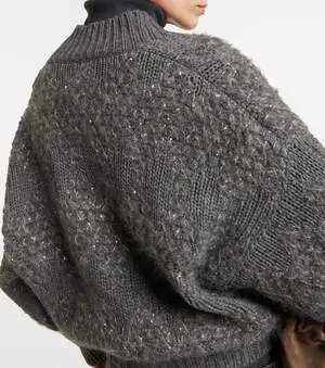 Brunello Cucinelli Wool, Cashmere, And Silk Cardigan