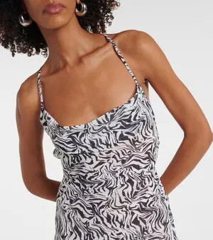 BANANHOT Sahara Zebra-print Maxi Dress