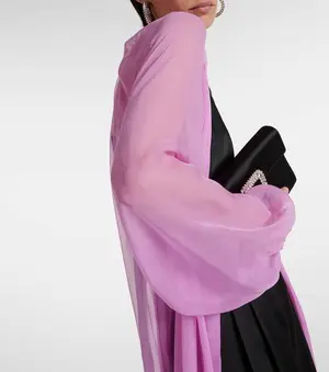 Max Mara Medicea Silk Chiffon Robe