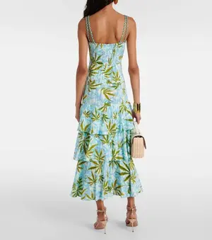 Diane Von Furstenberg Cate Printed Cotton Maxi Dress