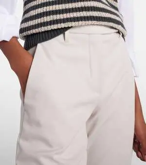 Brunello Cucinelli Cotton-blend Slim Pants