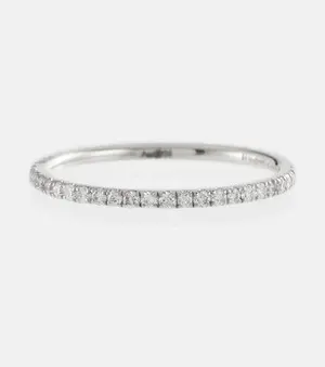 Ileana Makri Diamond Thread Band Ring - Silver