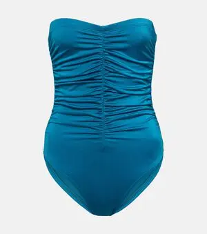 KARLA COLLETTO Ruched Strapless One-piece Swimsuit