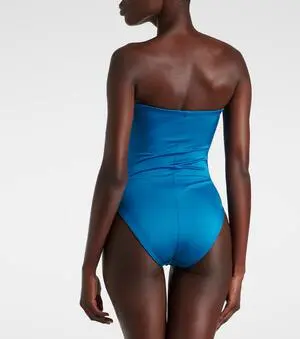 KARLA COLLETTO Ruched Strapless One-piece Swimsuit
