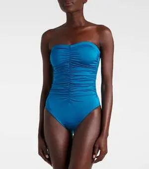 KARLA COLLETTO Ruched Strapless One-piece Swimsuit