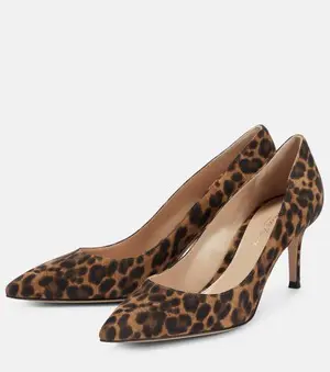 GIANVITO ROSSI 70 Leopard-print Pumps - Multicoloured