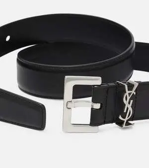Saint Laurent Cassandre 30 Leather Belt