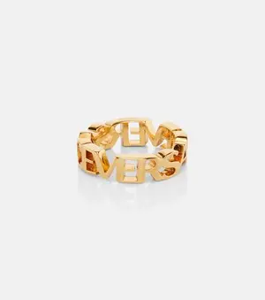 Versace Versace Logo Signet Ring Multicoloured