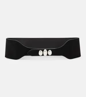 Isabel Marant Farah Leather Belt - Black