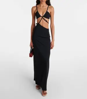 Christopher Esber Beaded Cutout Maxi Dress