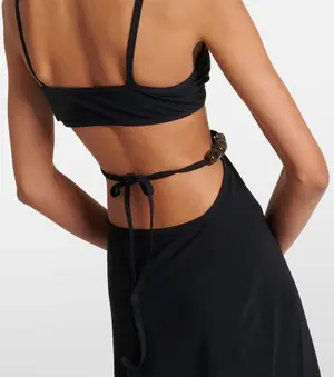 Christopher Esber Beaded Cutout Maxi Dress