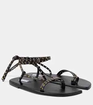 Alaïa Marsa Embellished Leather Sandals