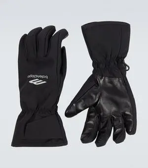 Balenciaga 3b Sports Icon Ski Gloves - Black