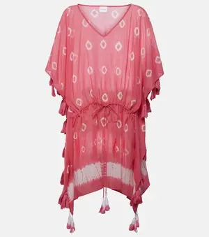 Anna Kosturova Sand Dollar Tie-dye Kaftan - Pink